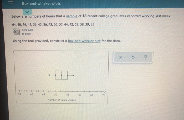 Solved Box-and-whisker plots Below are numbers of hours that | Chegg.com