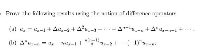 Solved . Prove the following results using the notion of | Chegg.com