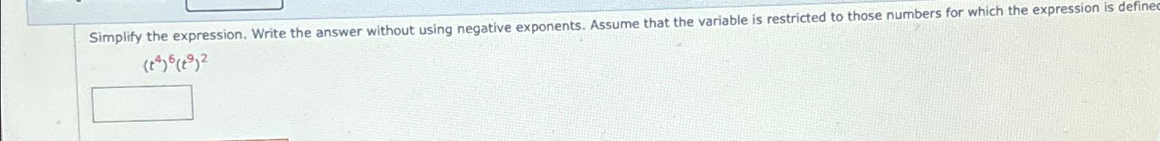 Solved Simplify the expression. Write the answer without | Chegg.com