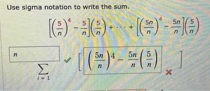 Solved Use sigma notation to write the sum. | Chegg.com