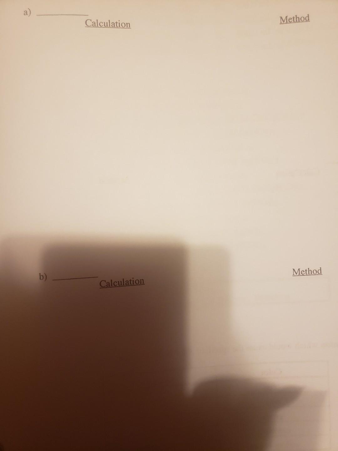 a) Calculation Method b) Methodb) Calculation Method | Chegg.com