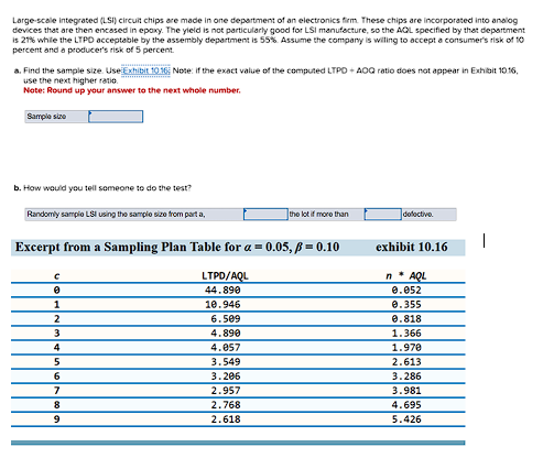 Solved Large-scale integrated (LSi) ﻿circuit chips are made | Chegg.com
