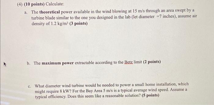Solved (10 points) Calculate: a. The theoretical power | Chegg.com