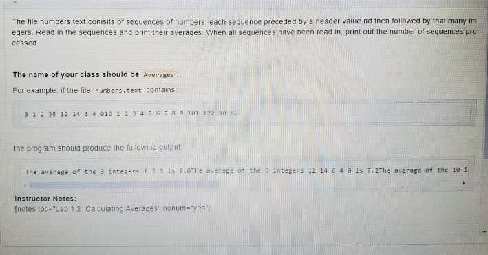 The file numbers text conisits of sequences of | Chegg.com
