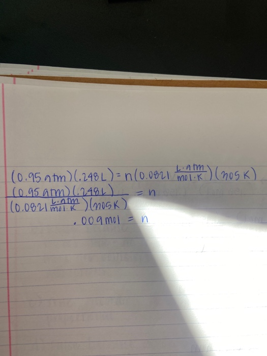 Solved 23. An experiment shows that a 248 ml gas sample has | Chegg.com