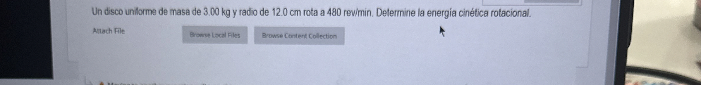 Solved Un disco uniforme de masa de 3.00 ﻿kg y radio de 12.0 | Chegg.com