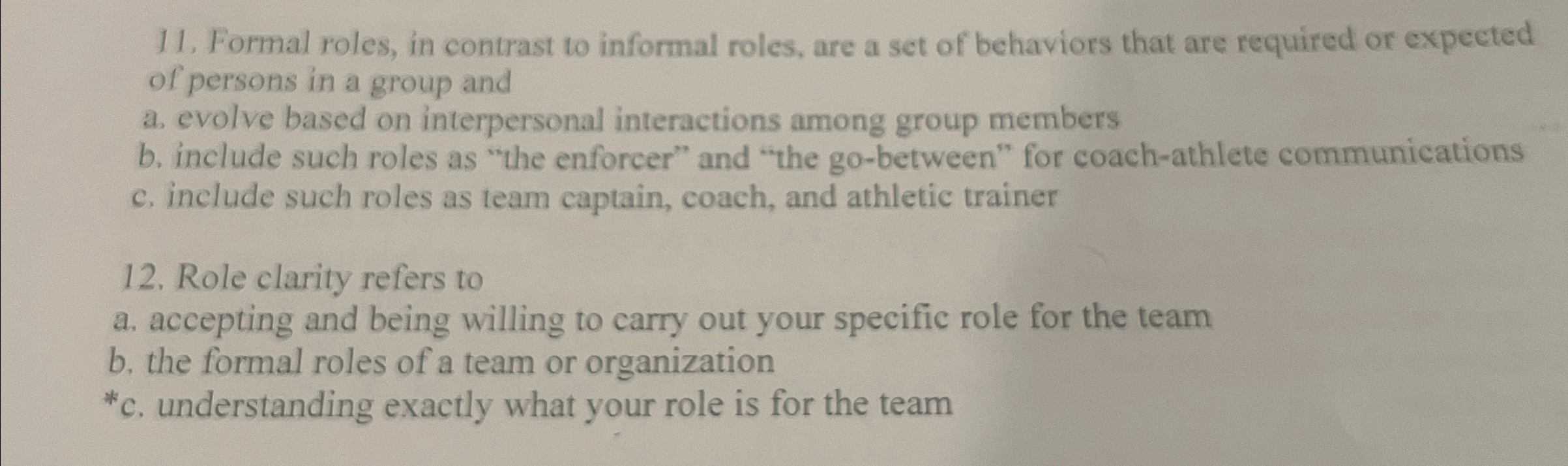 Solved Formal roles, in contrast to informal roles, are a | Chegg.com