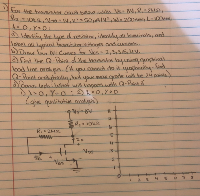 Solved For the transisto K2 the transistor circuit below | Chegg.com