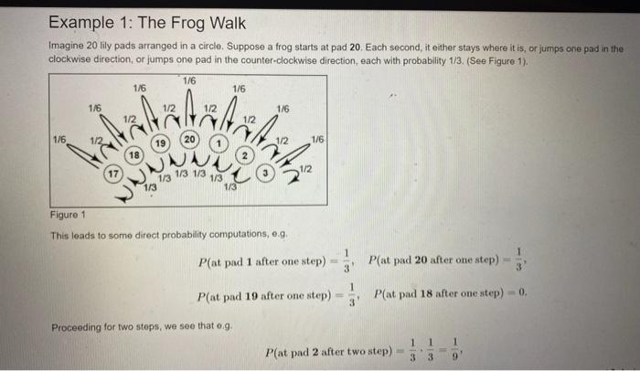 Solved Example 3: Simple Random Walk (s.r.w.)\} Let 0 | Chegg.com