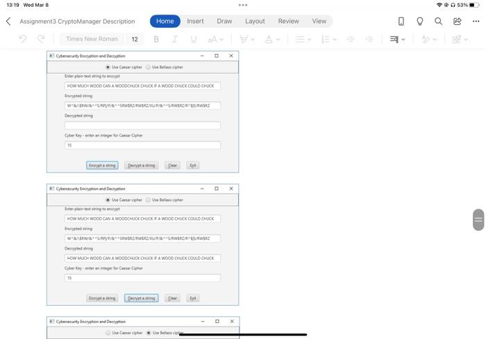 Solved Write A Java Program To Encrypt And Decrypt A Phrase