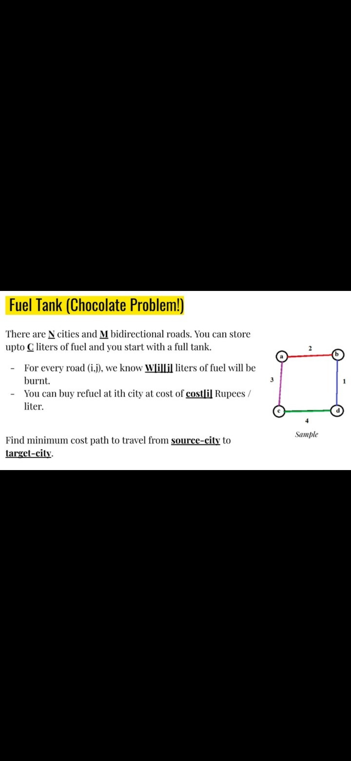 Solved Fuel Tank (Chocolate Problem!)There are N? ﻿cities | Chegg.com