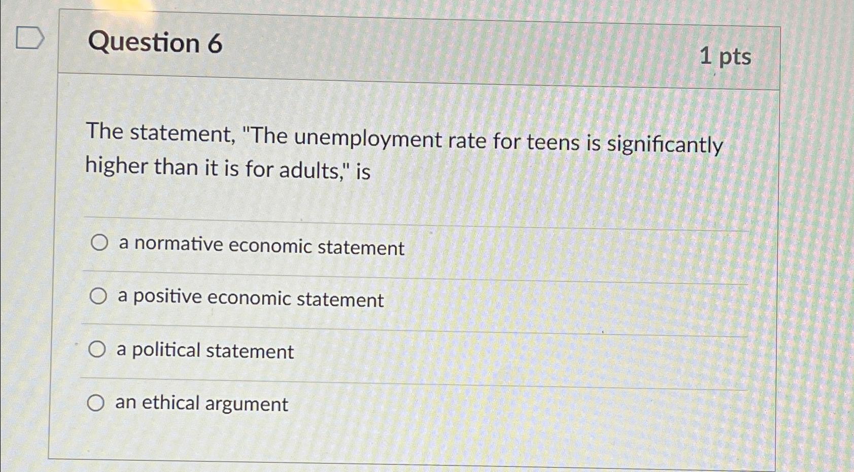 Solved Question 61 ptsThe statement, Solved Question 61 ptsThe statement,