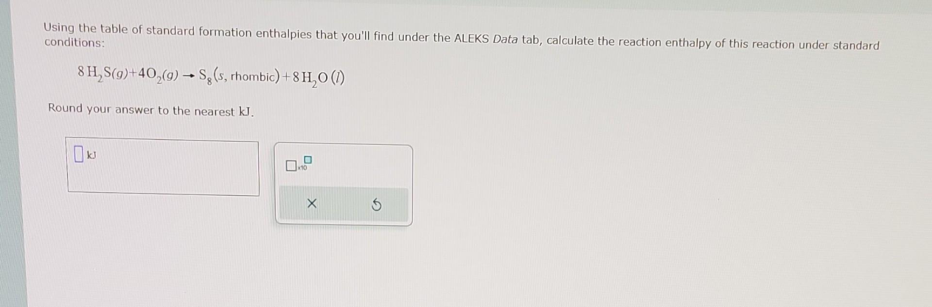 Solved Using the table of standard formation enthalpies that | Chegg.com