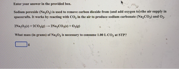 Solved Enter your answer in the provided box. Sodium | Chegg.com