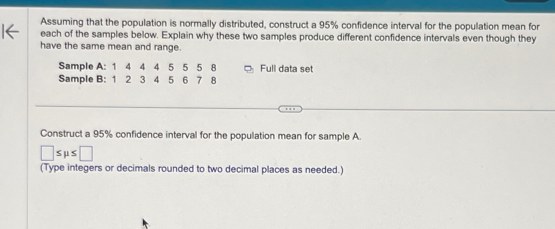 Solved Assuming that the population is normally distributed, | Chegg.com