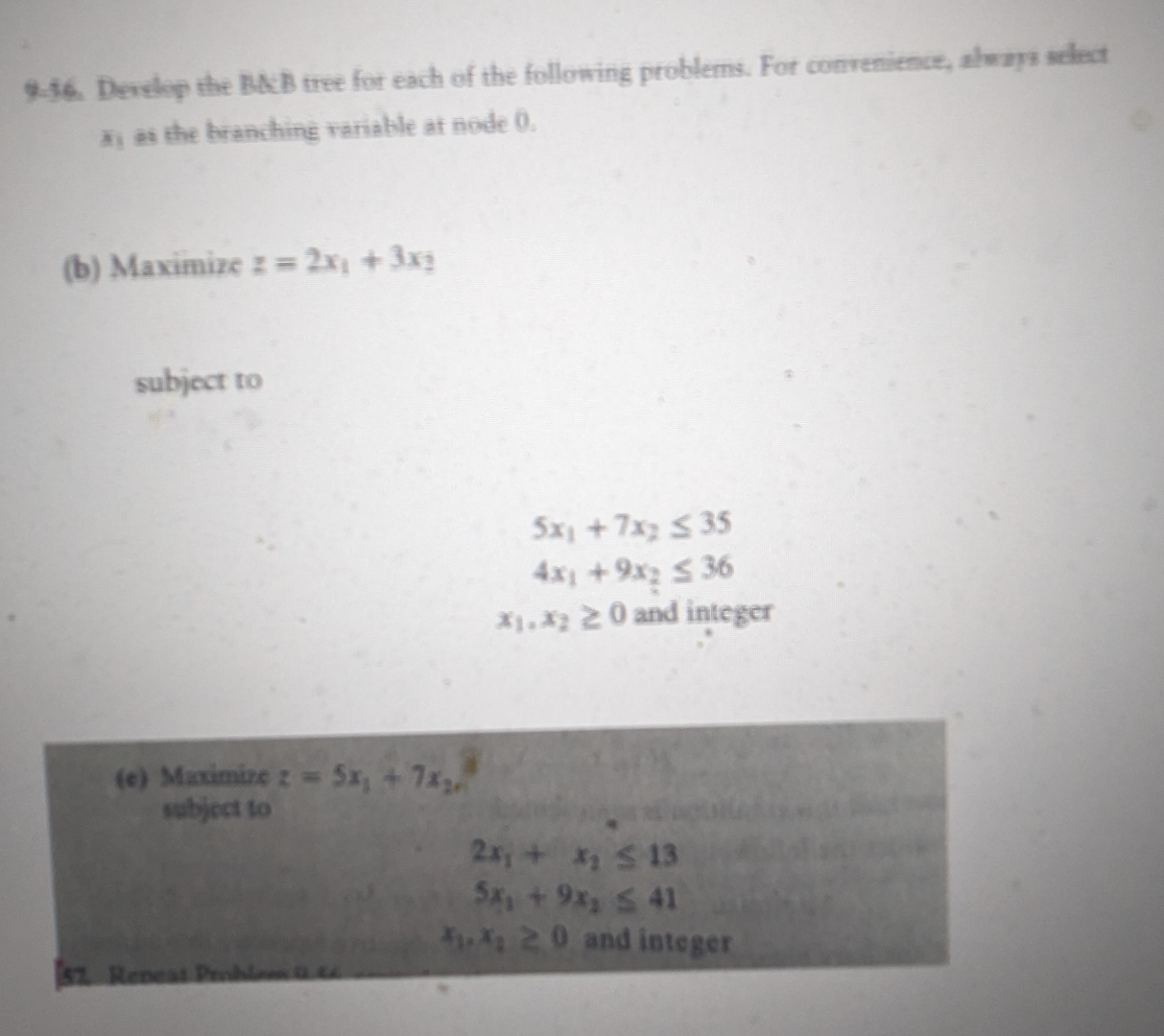 Solved 9-16. ﻿Devalop the BNB tree for each of the following | Chegg.com