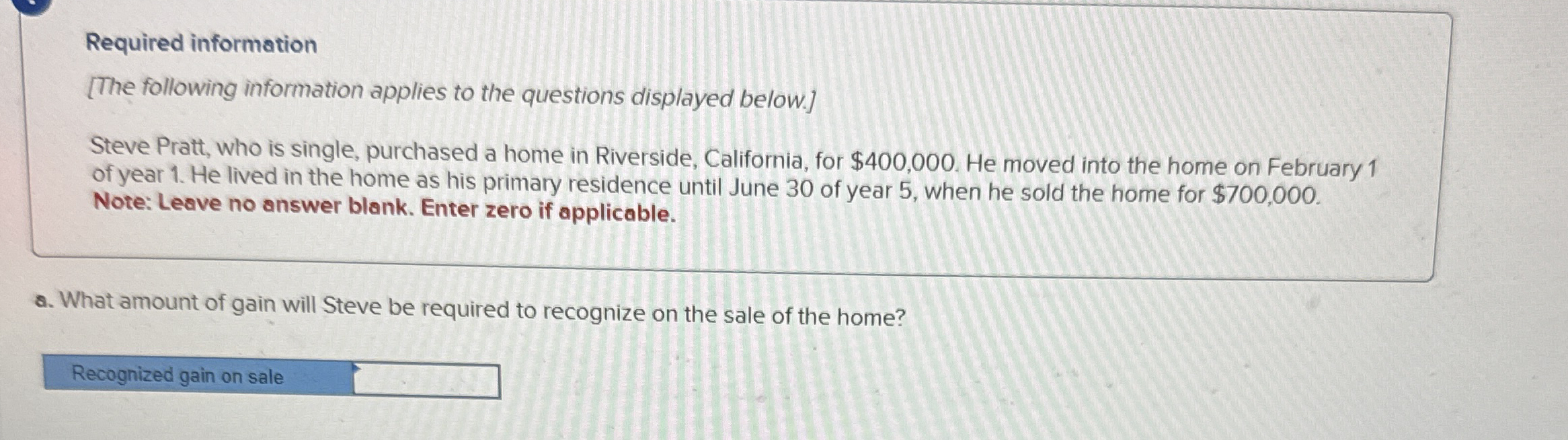 Solved Required information[The following information | Chegg.com