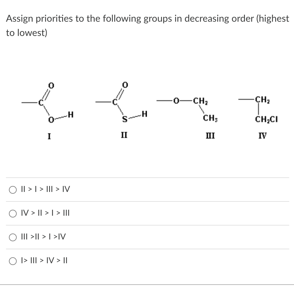 Solved Assign priorities to the following groups in | Chegg.com