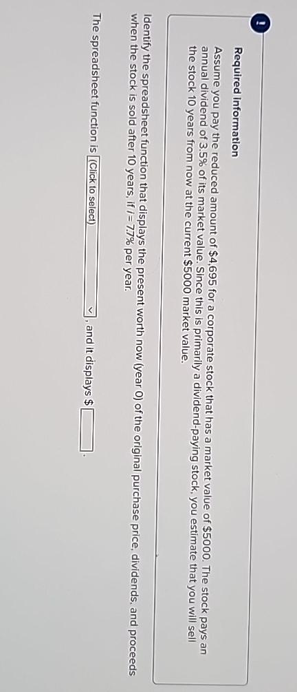 Solved !Required informationAssume you pay the reduced | Chegg.com