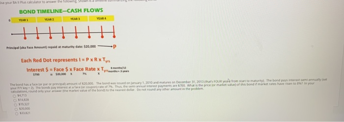 Solved Use your BA II Plus calculator to answer the | Chegg.com