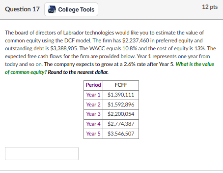 Solved Question 17The board of directors of Labrador | Chegg.com