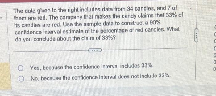 Solved The data given to the right includes data from 34 | Chegg.com
