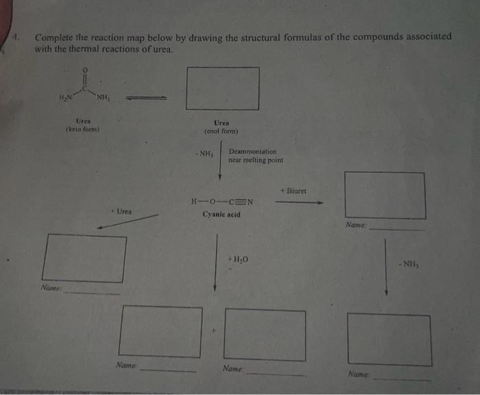 Solved Complete the reaction map below by drawing the | Chegg.com
