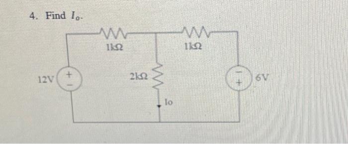 Solved 4. Find I0 - | Chegg.com