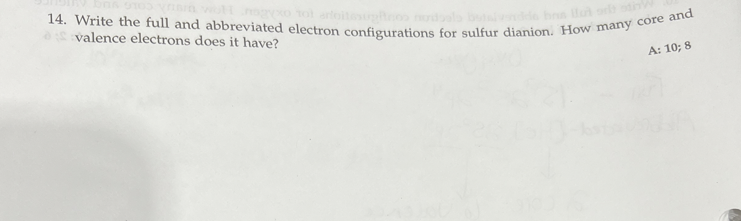 Solved Write the full and abbreviated electron | Chegg.com