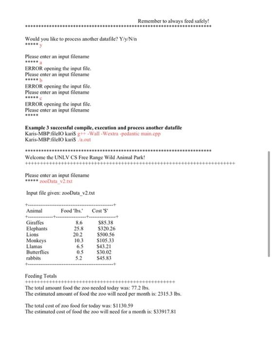 Solved Assignment: The UNLV Computer Science Free Range Wild | Chegg.com