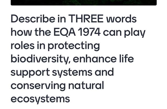 Solved Describe in THREE words how the EQA 1974 can play | Chegg.com