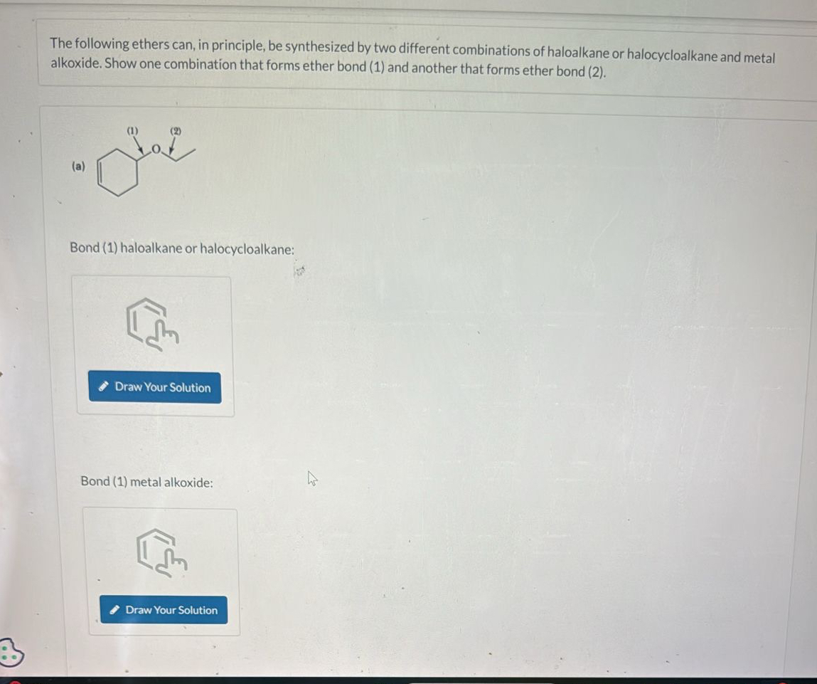 Solved The following ethers can, in principle, be | Chegg.com
