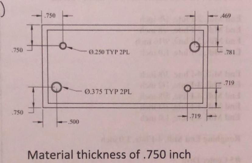 Solved Write G code milling absolute | Chegg.com Solved Write G code milling absolute | Chegg.com