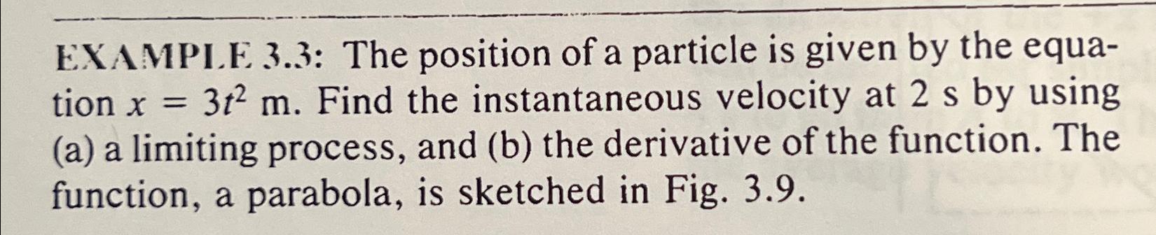 Solved EXAMPI.E.3.3: The position of a particle is given by | Chegg.com