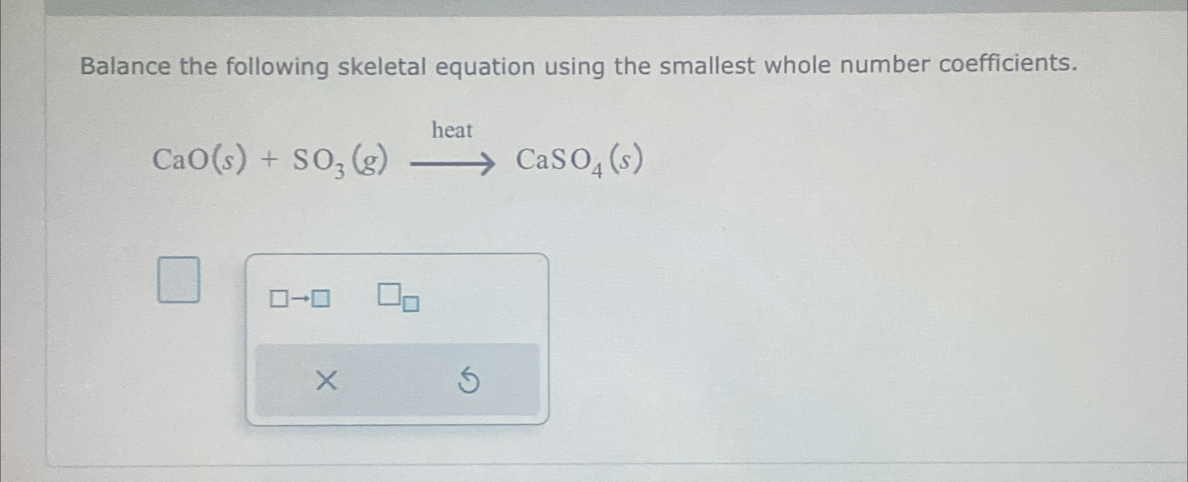 Solved Balance the following skeletal equation using the | Chegg.com