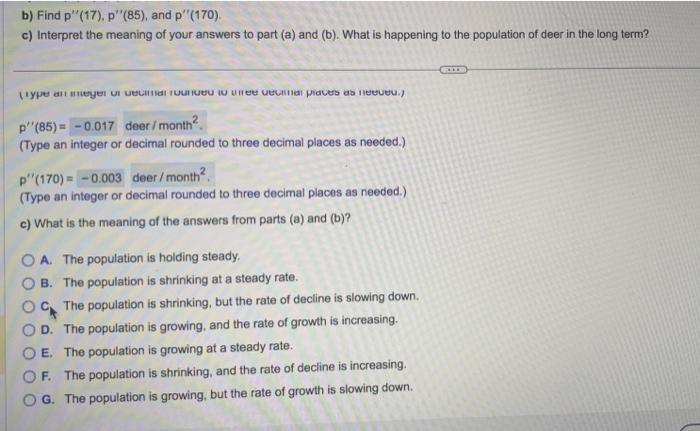 Solved The Function P T 4t 752000t Gives The Population P