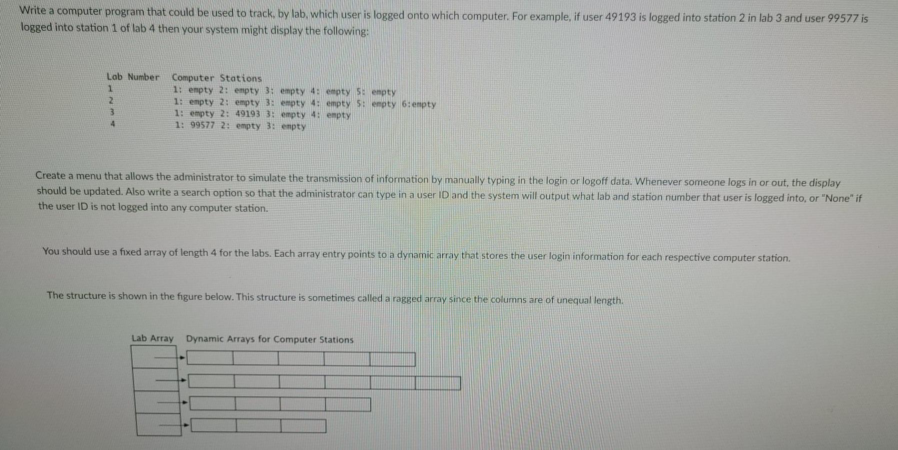 Solved You run four computer labs. Each lab contains | Chegg.com