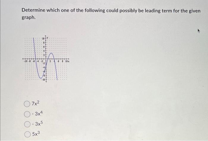 Solved Determine which one of the following could possibly | Chegg.com
