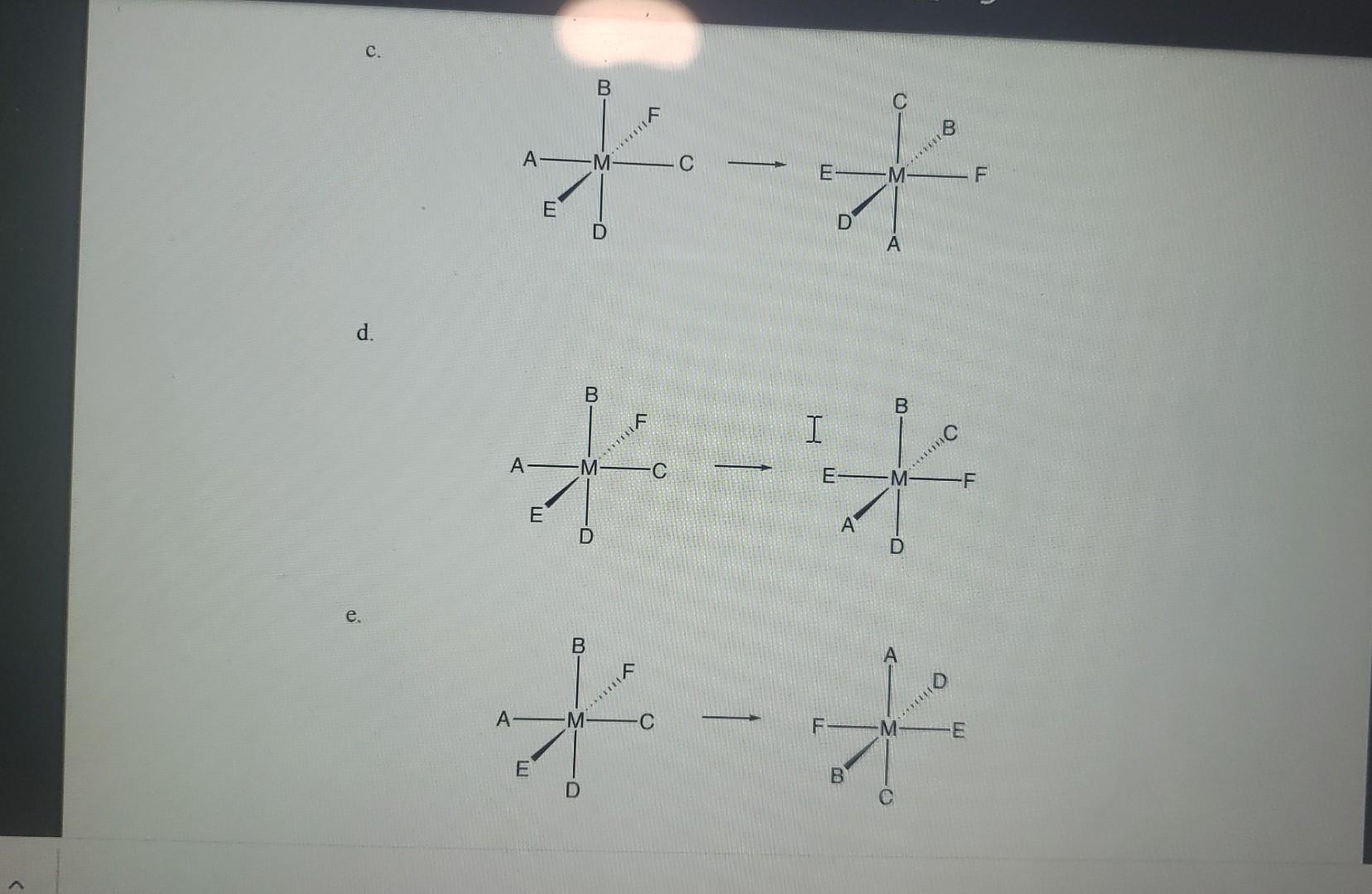 Solved (1 pt each) Identify and draw the symmetry operation | Chegg.com