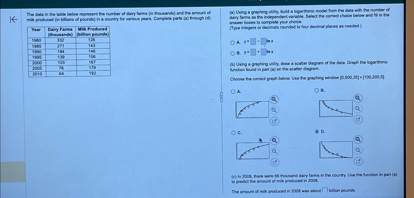 Solved The data in the table below represent the number of | Chegg.com