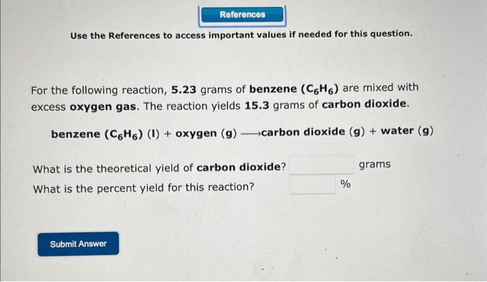 Solved Use the References to access important values if | Chegg.com