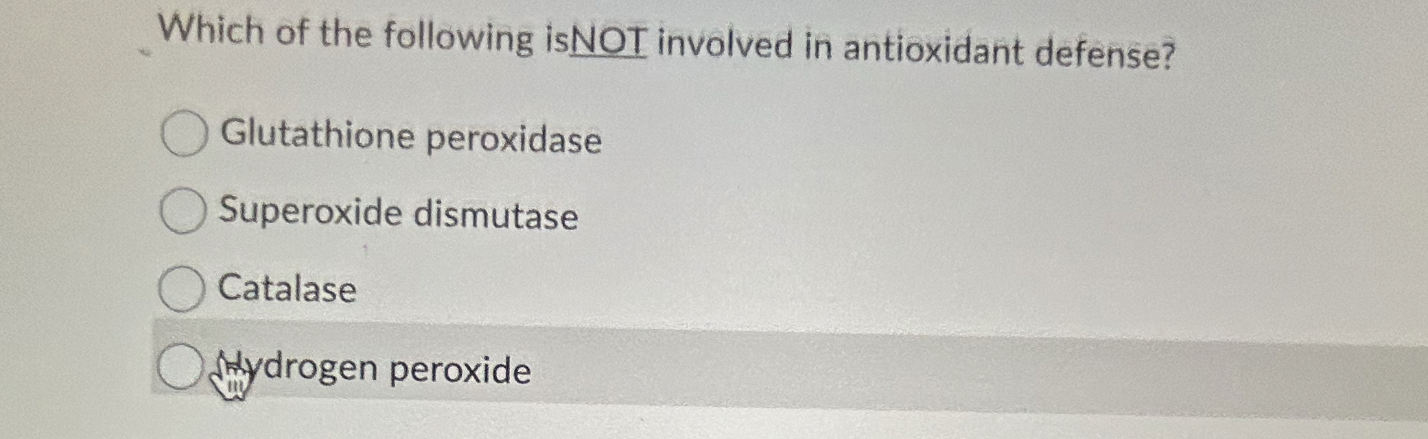 Solved Which of the following isNOT involved in antioxidant | Chegg.com Solved Which of the following isNOT involved in antioxidant | Chegg.com