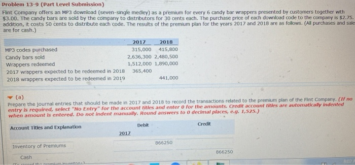 Solved Problem 13-9 (Part Level Submission) Fint Company | Chegg.com