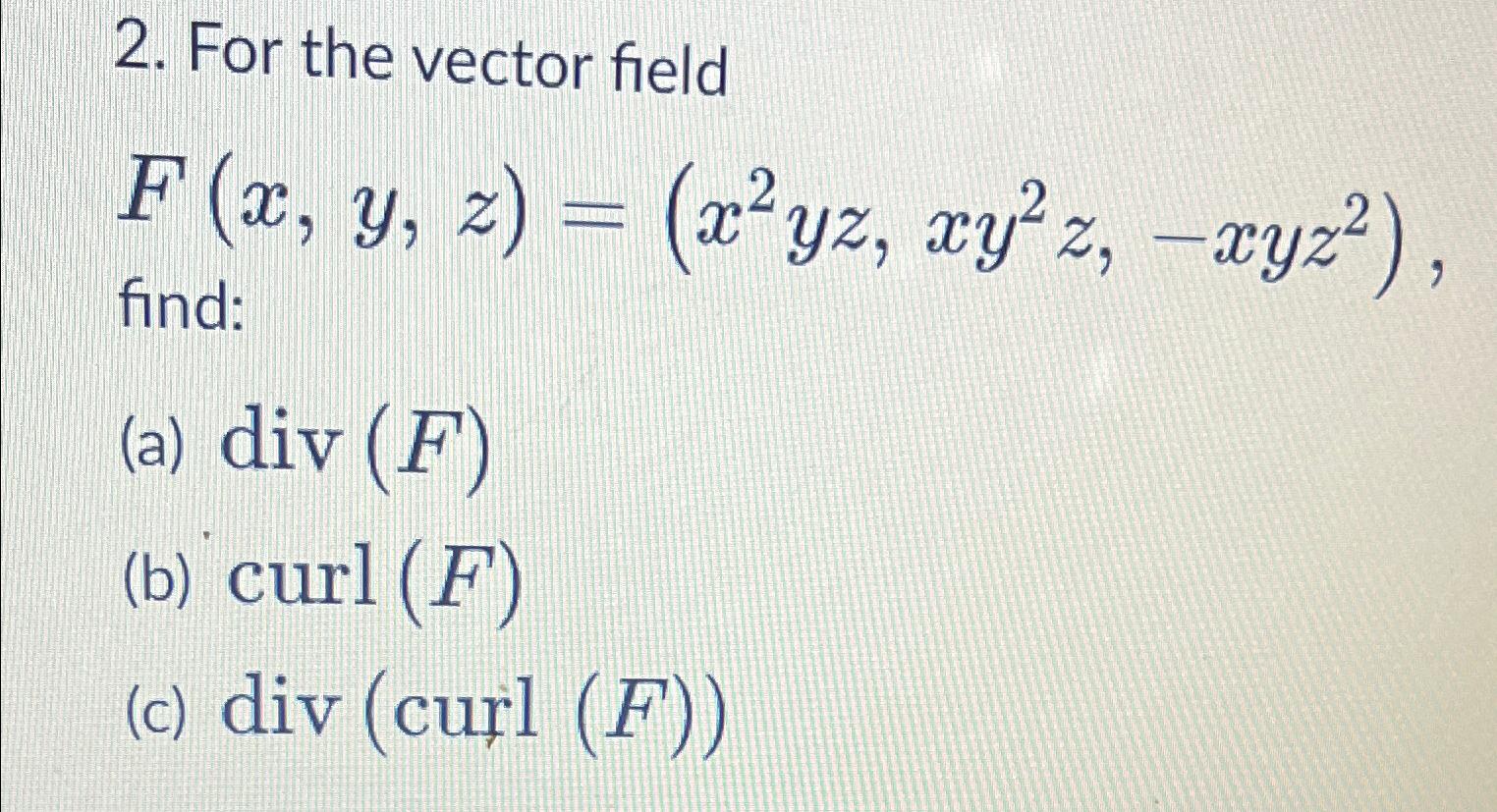 Solved For the vector | Chegg.com