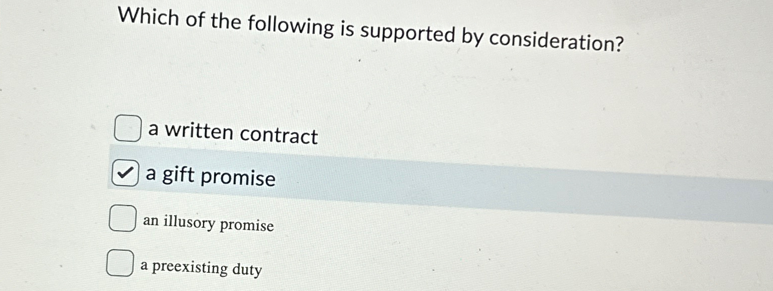Solved Which of the following is supported by | Chegg.com