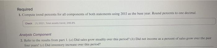 Solved P1 Problem 17-1A Calculating and analyzing trend | Chegg.com