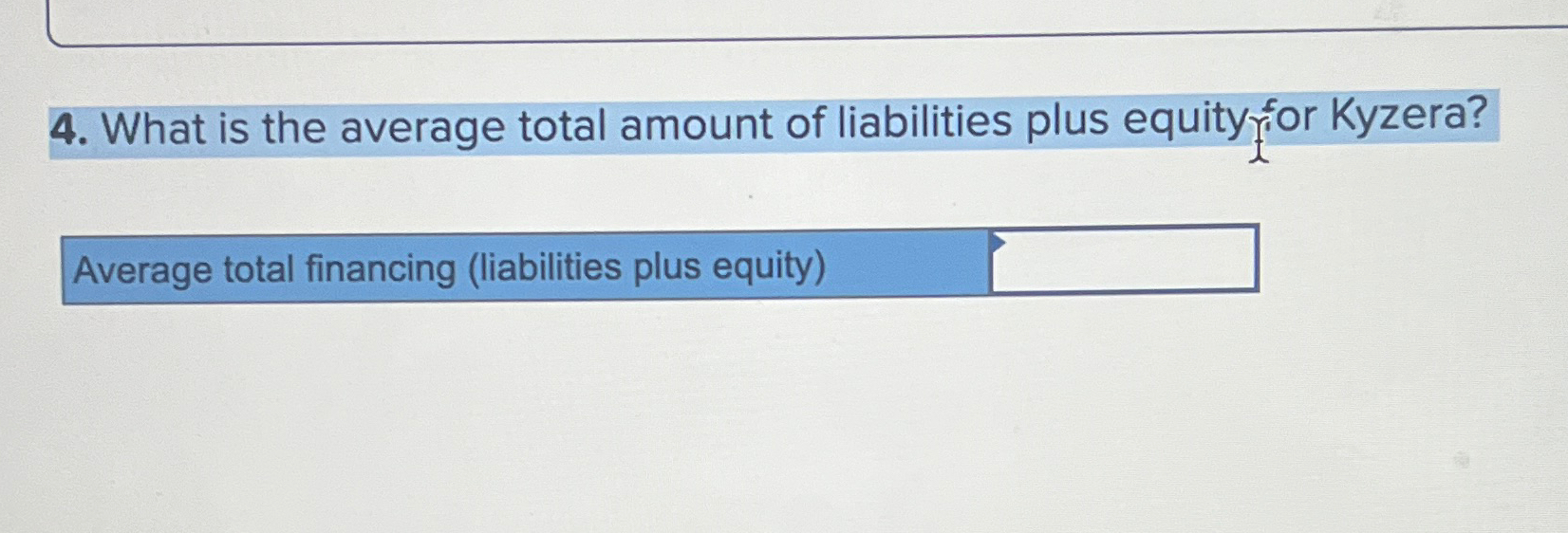 Solved What is the average total amount of liabilities plus | Chegg.com