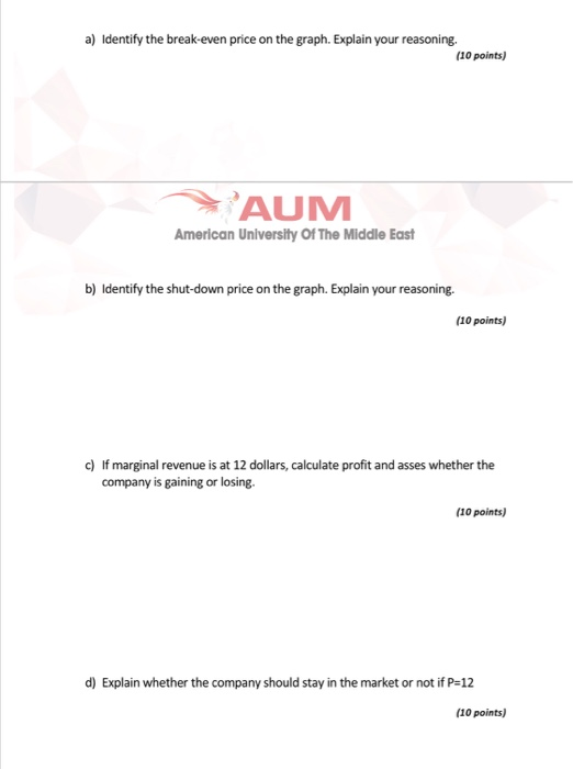 Solved AUM American University Of The Middle East Problem 2 | Chegg.com