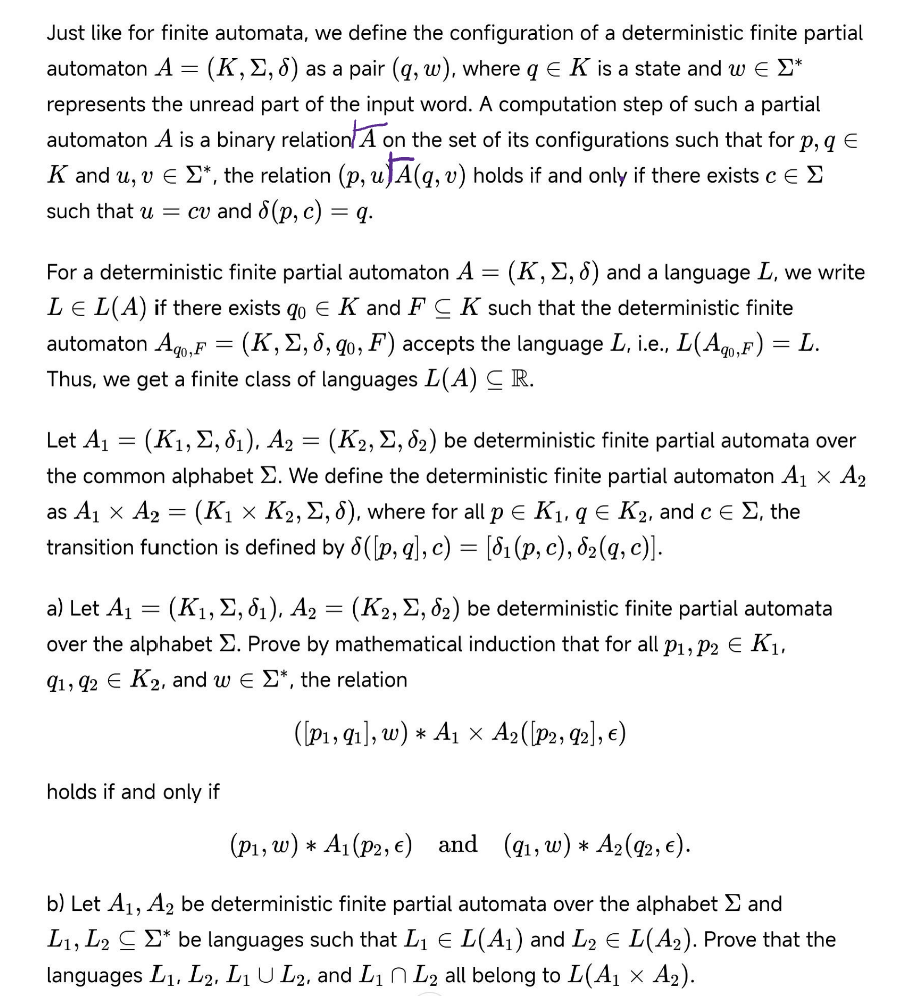 Solved Just like for finite automata, we define the | Chegg.com
