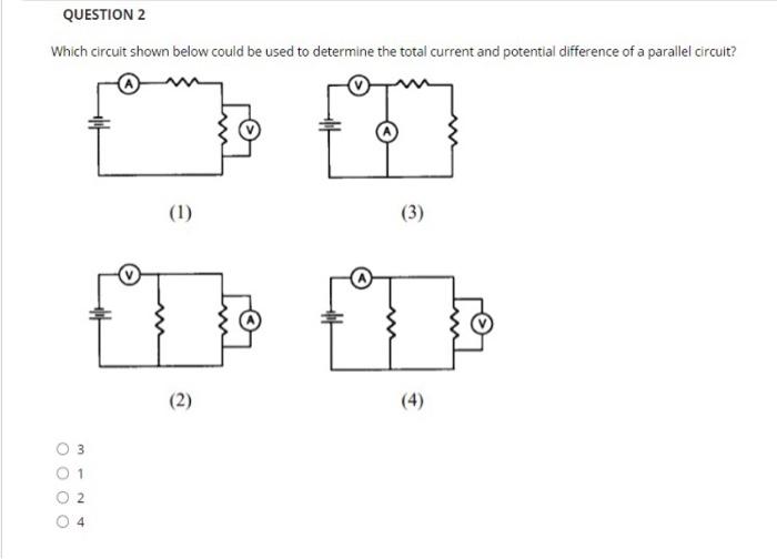Solved QUESTION 2 Which circuit shown below could be used to | Chegg.com